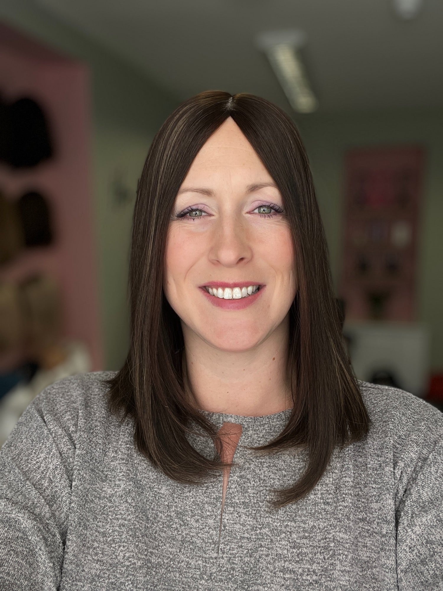 Her Hair My Head | NANCY | Super Flat topper | 8x8" base | Silk top ...